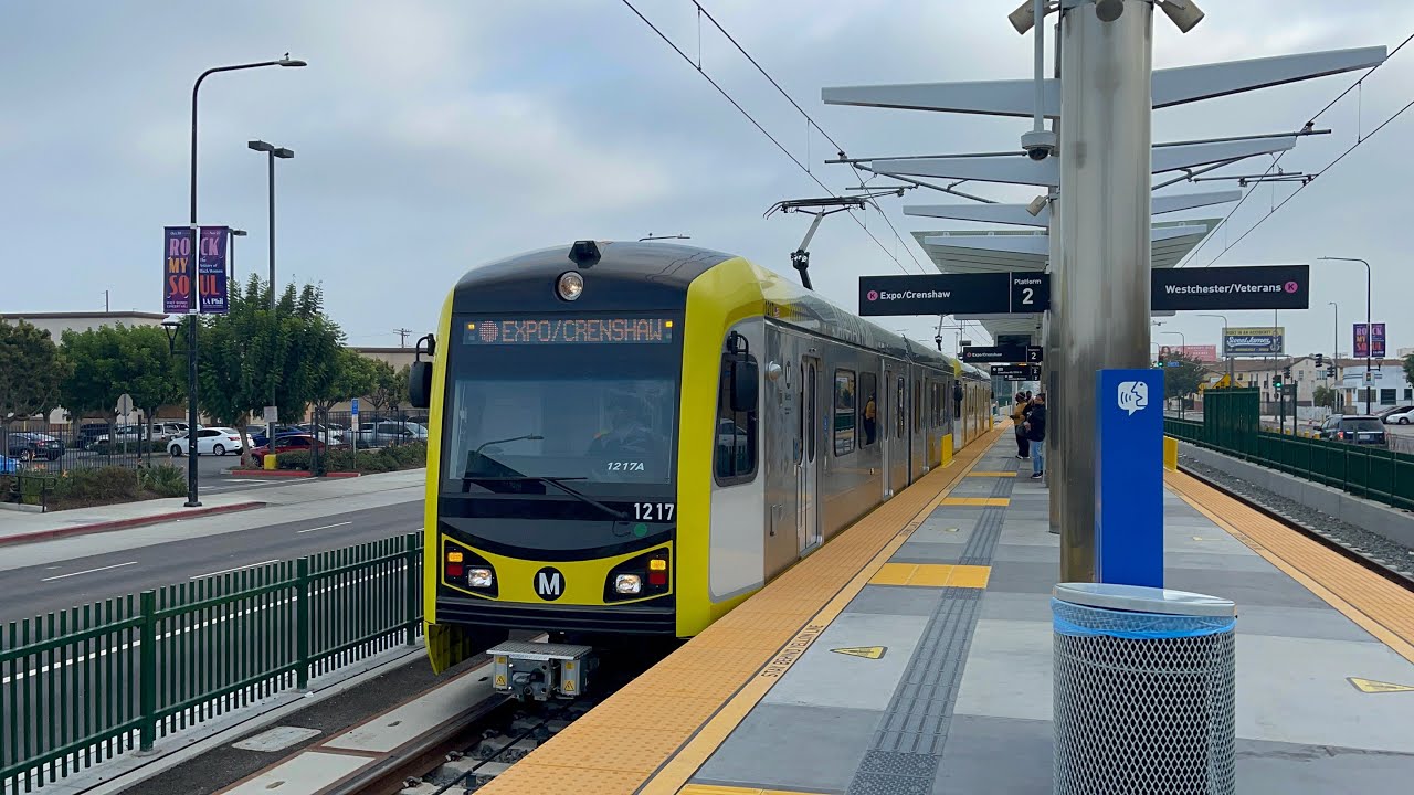 LA Metro K Line at Hyde Park - 10/13/2022 - YouTube