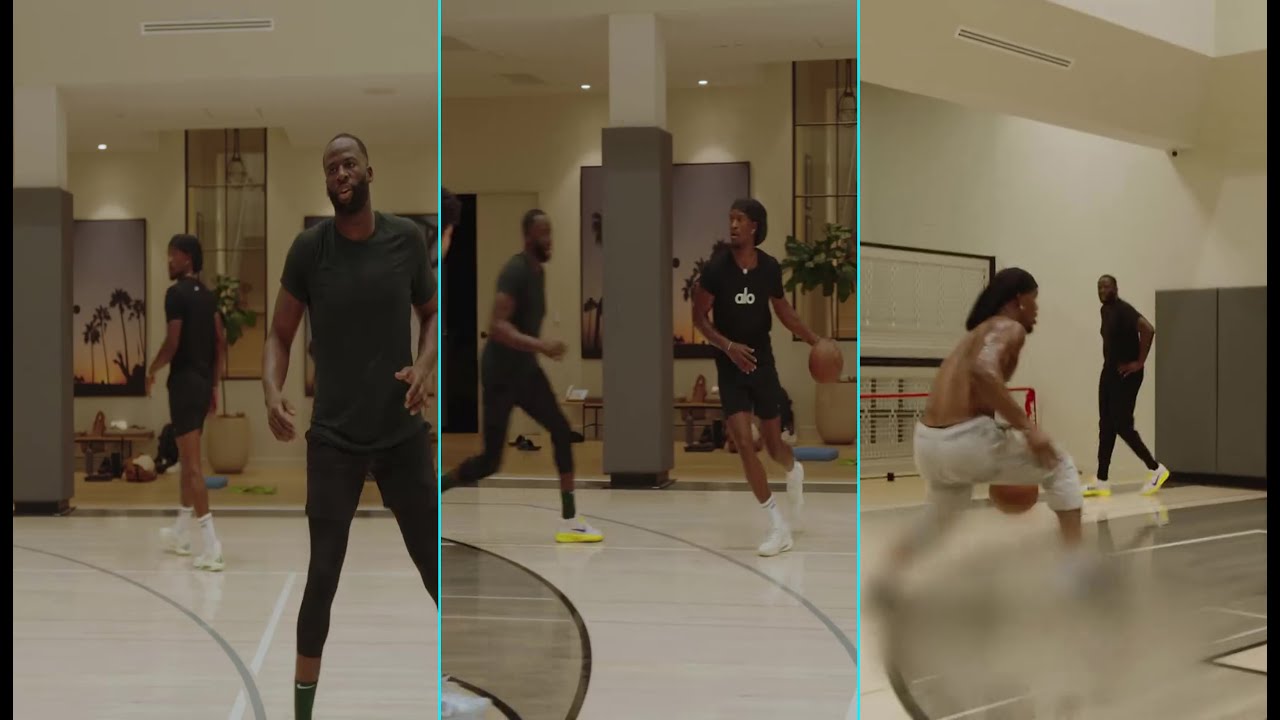 JIMMY BUTLER WORKING TOGETHER WITH HIS DUBs TEAMMATE DRAYMOND GREEN IN ...