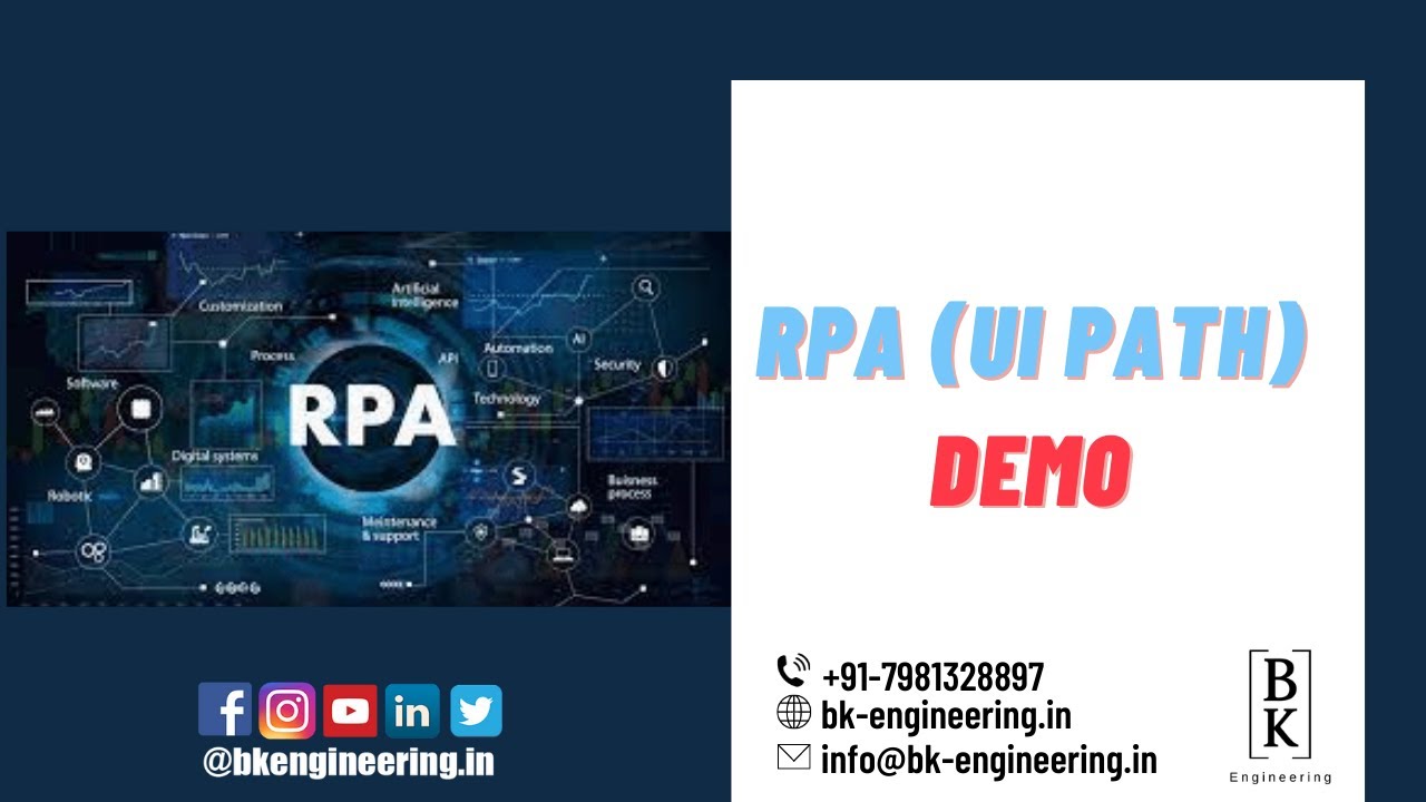 RPA Demo | Live Session on 19/03/2022 | By Muni - YouTube