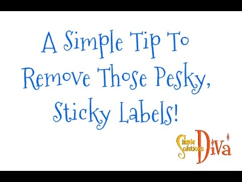 SimpleSolutionsDiva.com: How To Remove Those Pesky & Sticky Labels ...