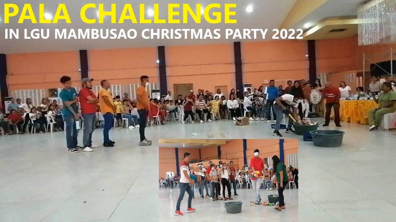 PALA CHALLENGE - GAME1 OF LGU MAMBUSAO CHRISTMAS PARTY - YouTube
