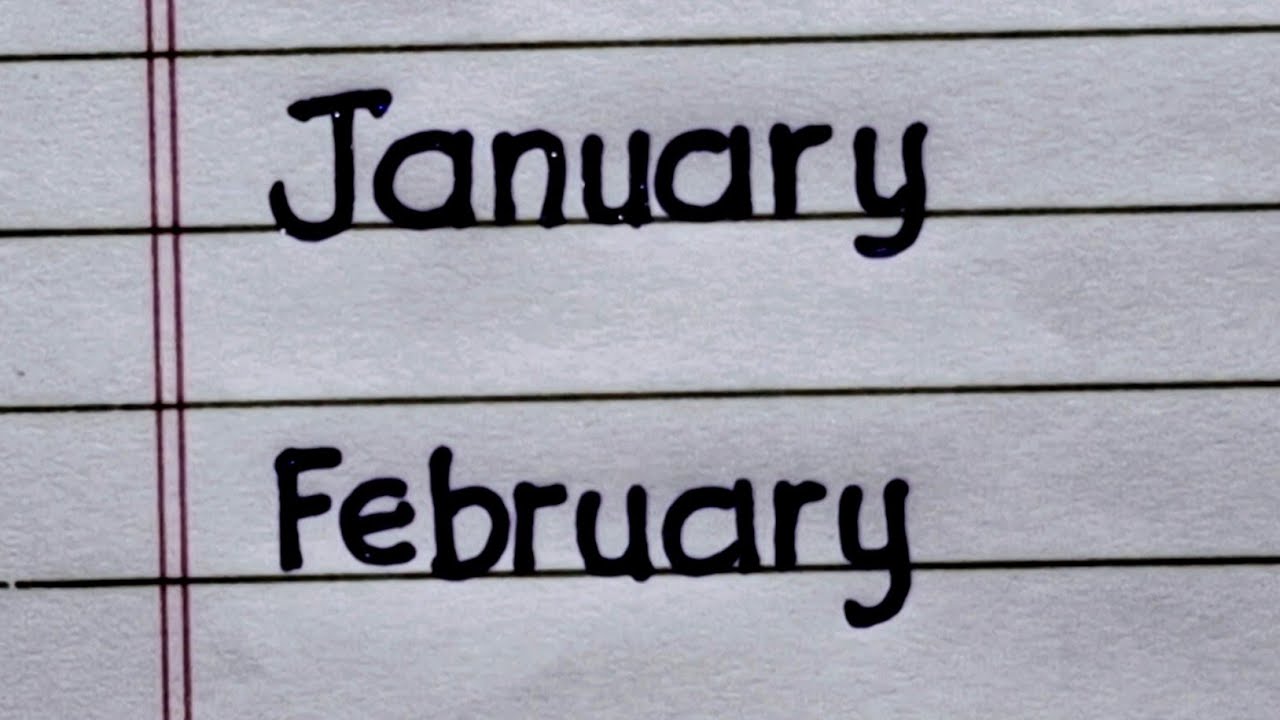 MONTHS NAME IN ENGLISH | NAME OF TWELVE MONTHS | JANUARY,FEBRUARY KI ...