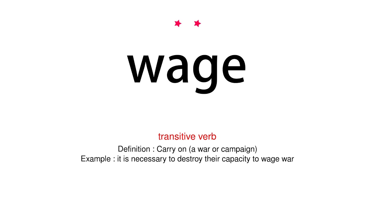 How to pronounce wage - Vocab Today - YouTube