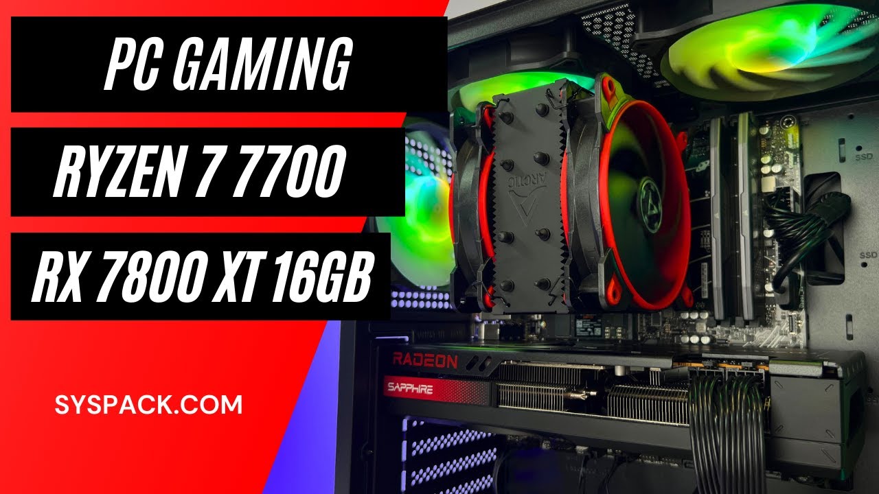 Ryzen 7 7700 + RX 7800XT 16GB | PC Build & in Game Test 2K - 4K - YouTube
