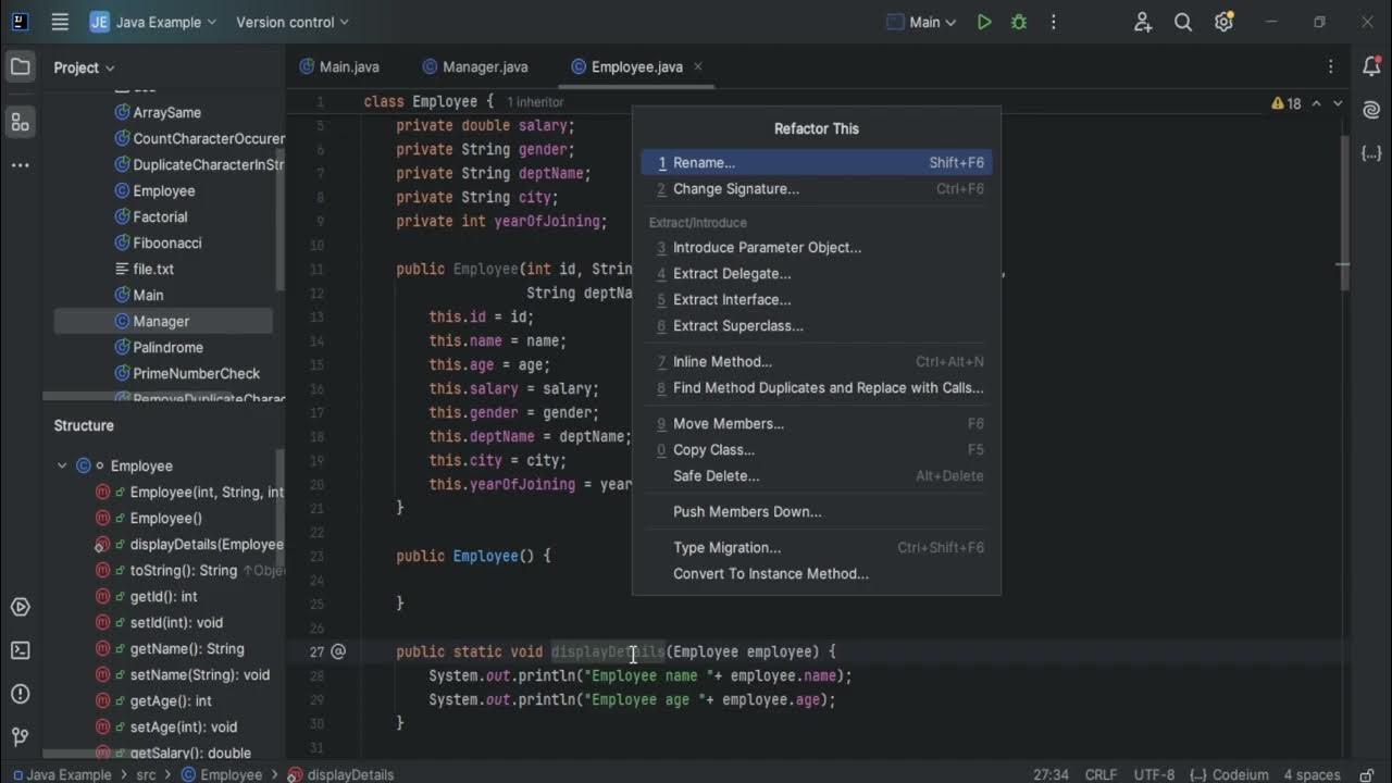 20.Refactoring Menu - YouTube