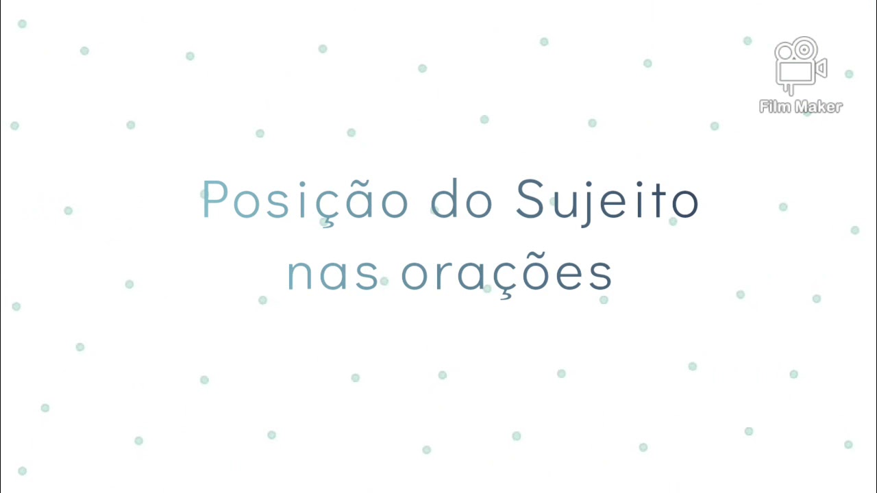 SUJEITO - ORDEM DIRETA E INVERSA - YouTube