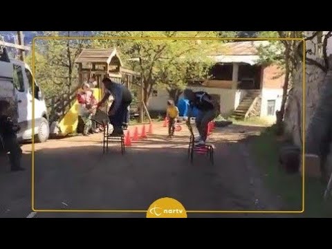 KORONA GÜNLERİNDE KÖYDE SURVİVOR 😂 SIKILDILAR VE SURVİVOR PARKURLARINI KURUP YARIŞTILAR!