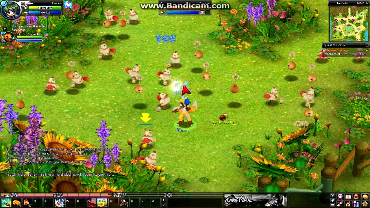 NosTale UK 20 lvl archer 40 job up - YouTube