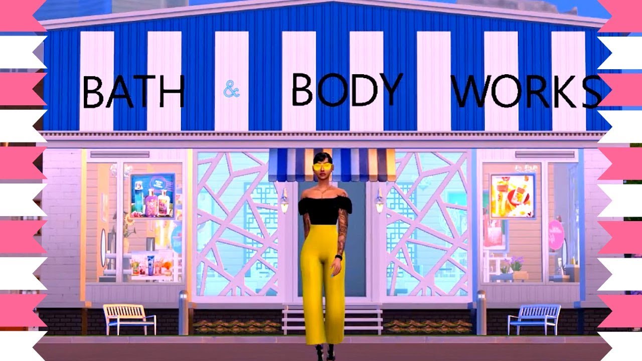SIMS 4 BATH AND BODY WORKS 🎮RETAIL STORE SPEED BUILD - YouTube