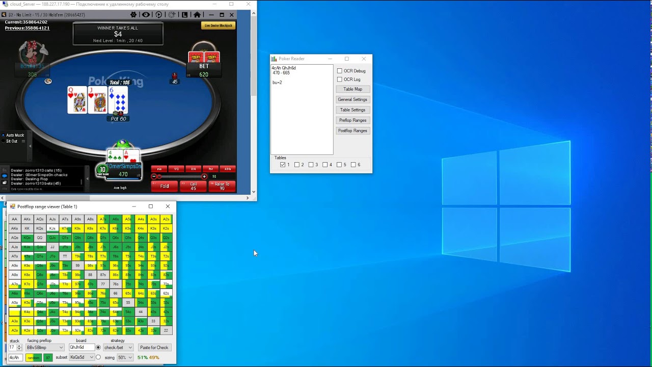 Real-time advisor poker software PokerReader. Spin&Go Post-Flop. - YouTube