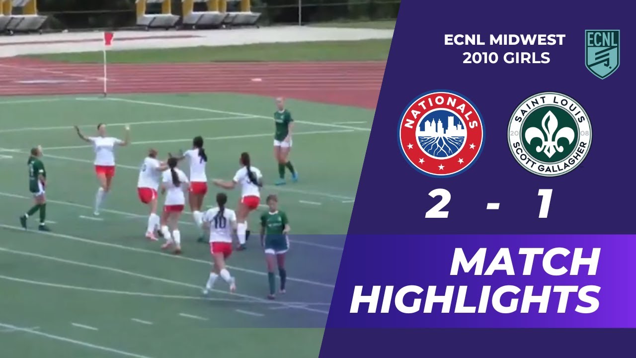 ECNL MATCH HIGHLIGHTS (2010 GIRLS): Nationals Girls Academy (MI) vs St ...