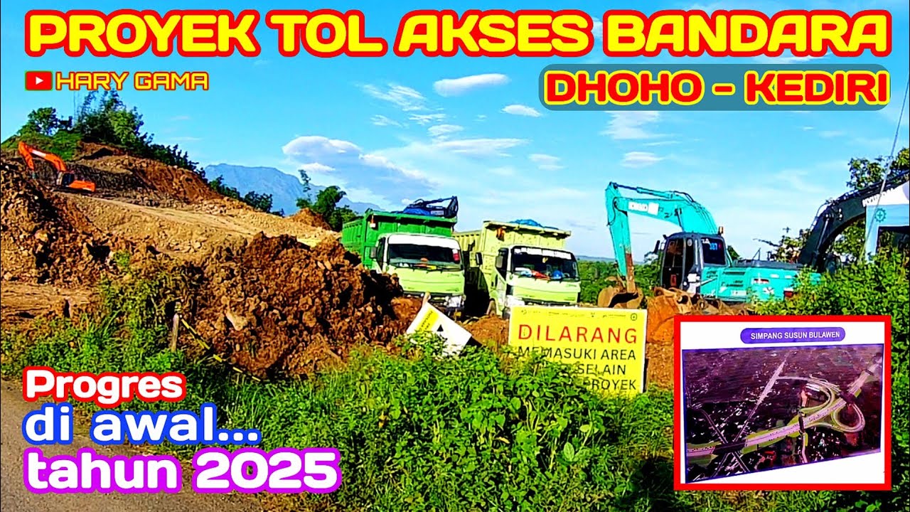 PROYEK TOL AKSES BANDARA DHOHO KEDIRI - YouTube