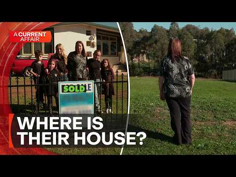Mum and 11 kids facing homelessness after developer goes bust | A Current Affair