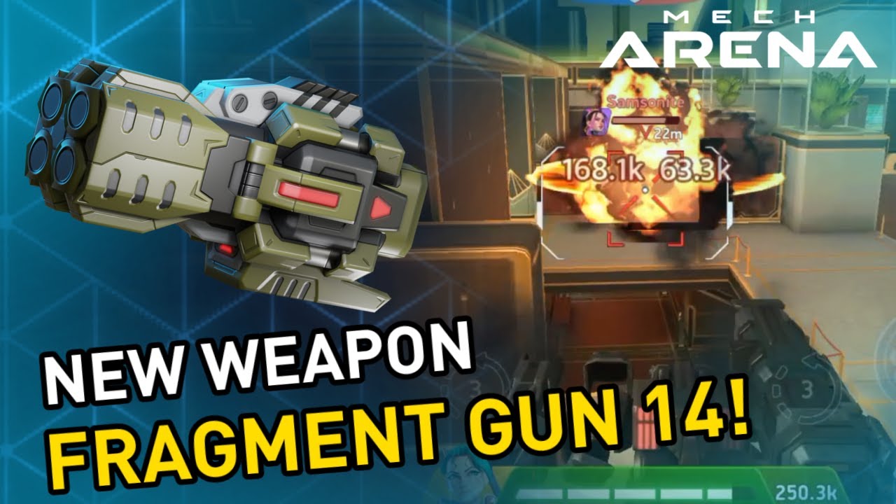 The NEW Fragment gun 14 on Onyx is fun! • Redd | Mech Arena - YouTube