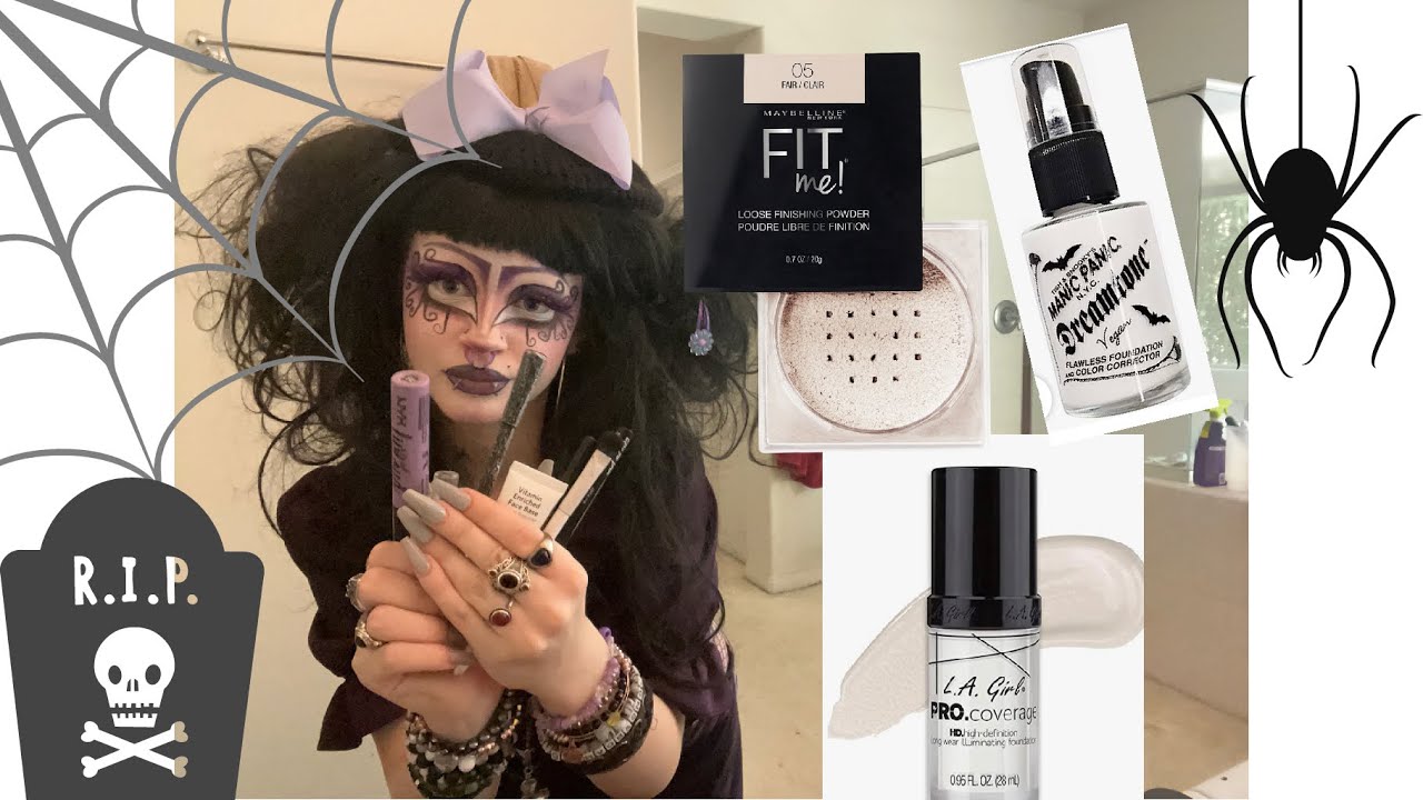 Goth makeup for baby bats!!(tips&tricks) - YouTube