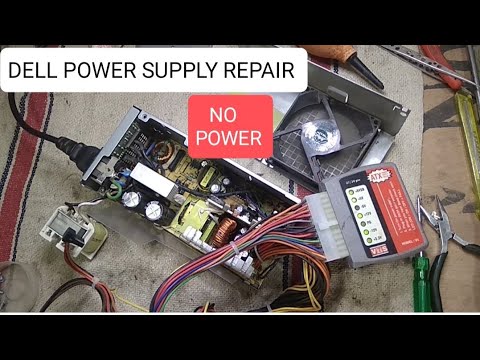 dell power supply repair ! dell power supply not working - YouTube