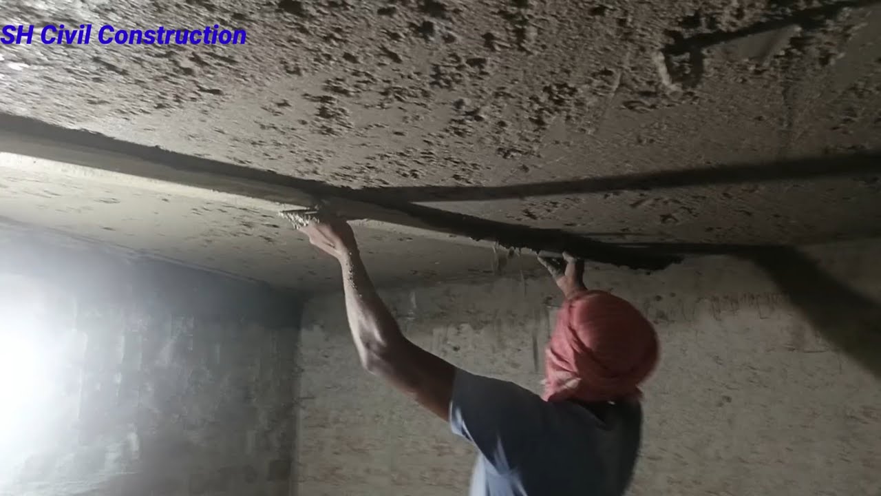 Plastering Techniques_bed room Roof Ceiling Properly Plastering with ...