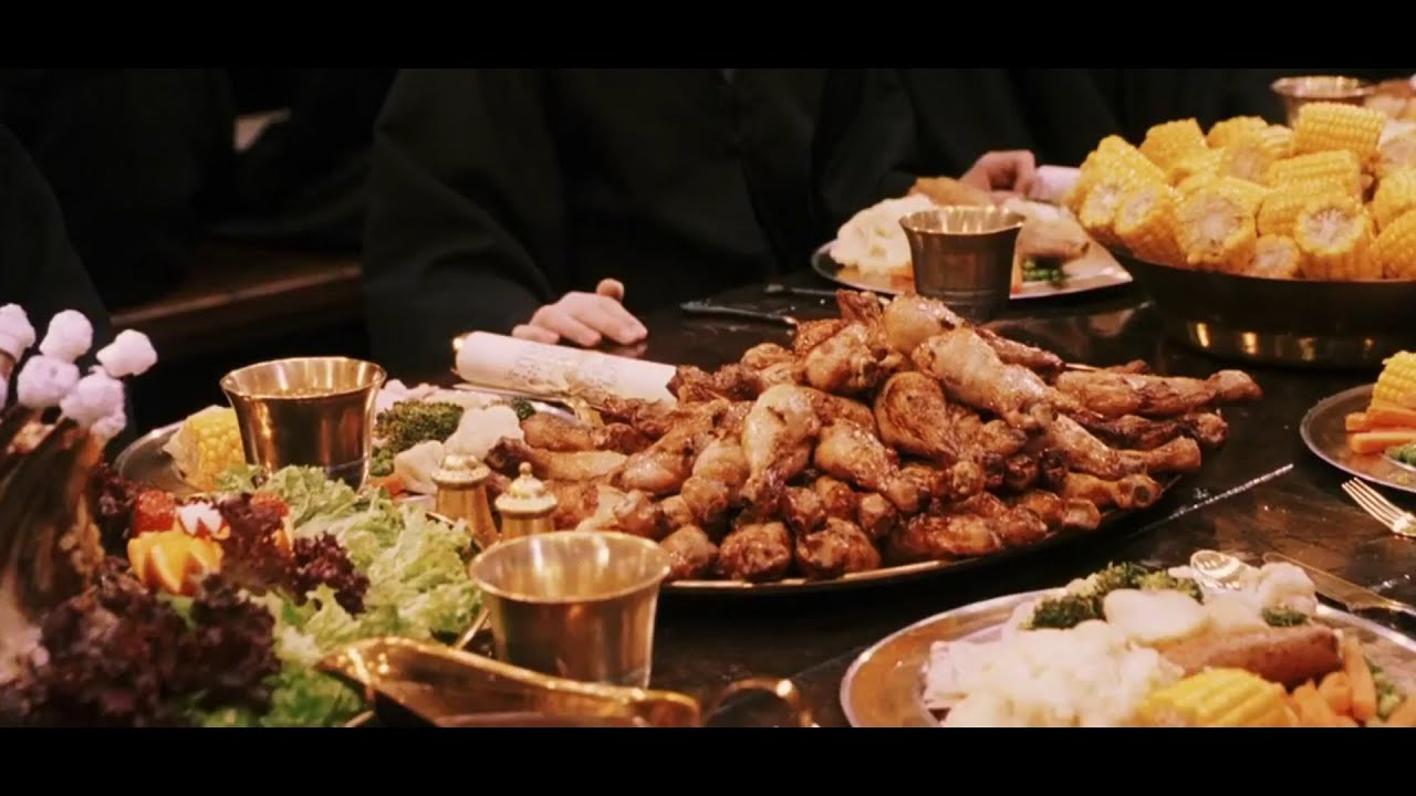 Let the feast begin | feast scene | Harry Potter - YouTube