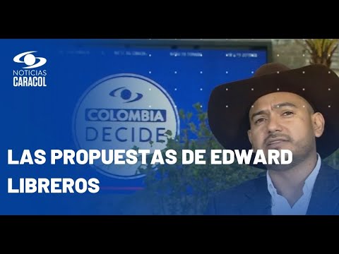 Edward Libreros, candidato a la Gobernación del Meta, en la Plaza ...
