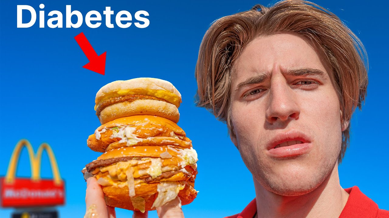 I Tried Fast Food Every Hour For An Entire Day - YouTube