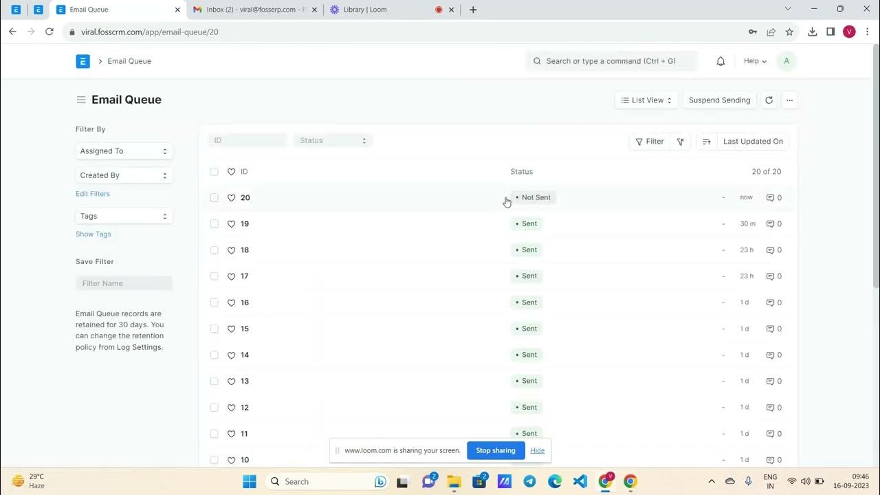 How to track email status of client in erpnext , Email open by client or not #frappe #erpnext # ...