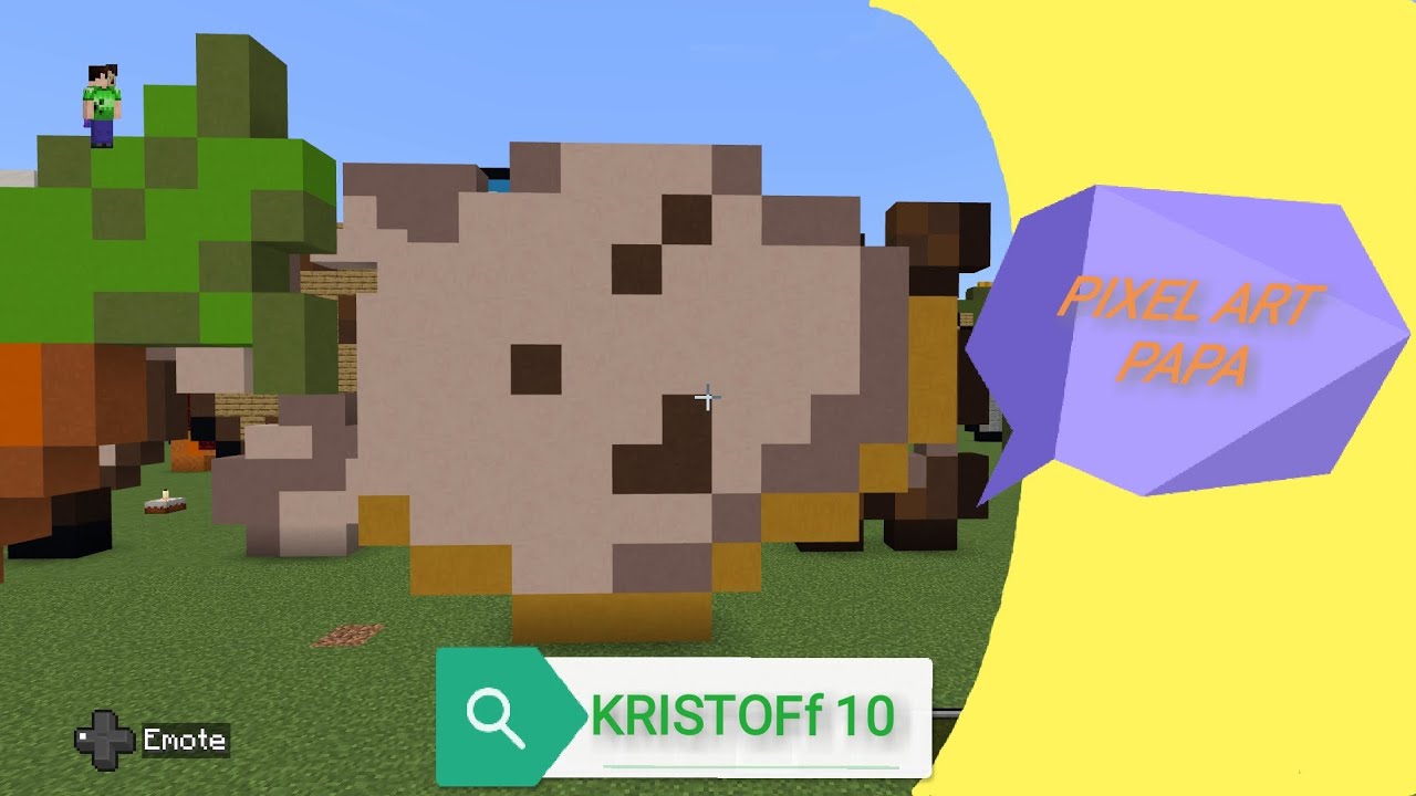 PIXEL ART DE PAPA DE MINECRAFT 🥔 - YouTube