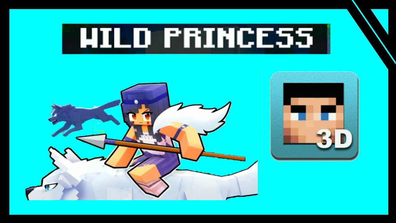 How to make Aphmau wild princess in Skin 3D Editor - YouTube