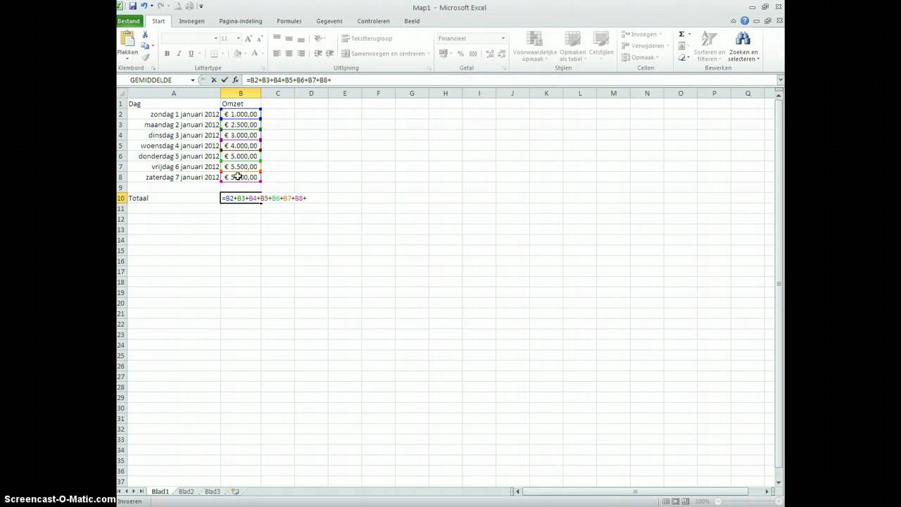 Excel: Autosom - YouTube