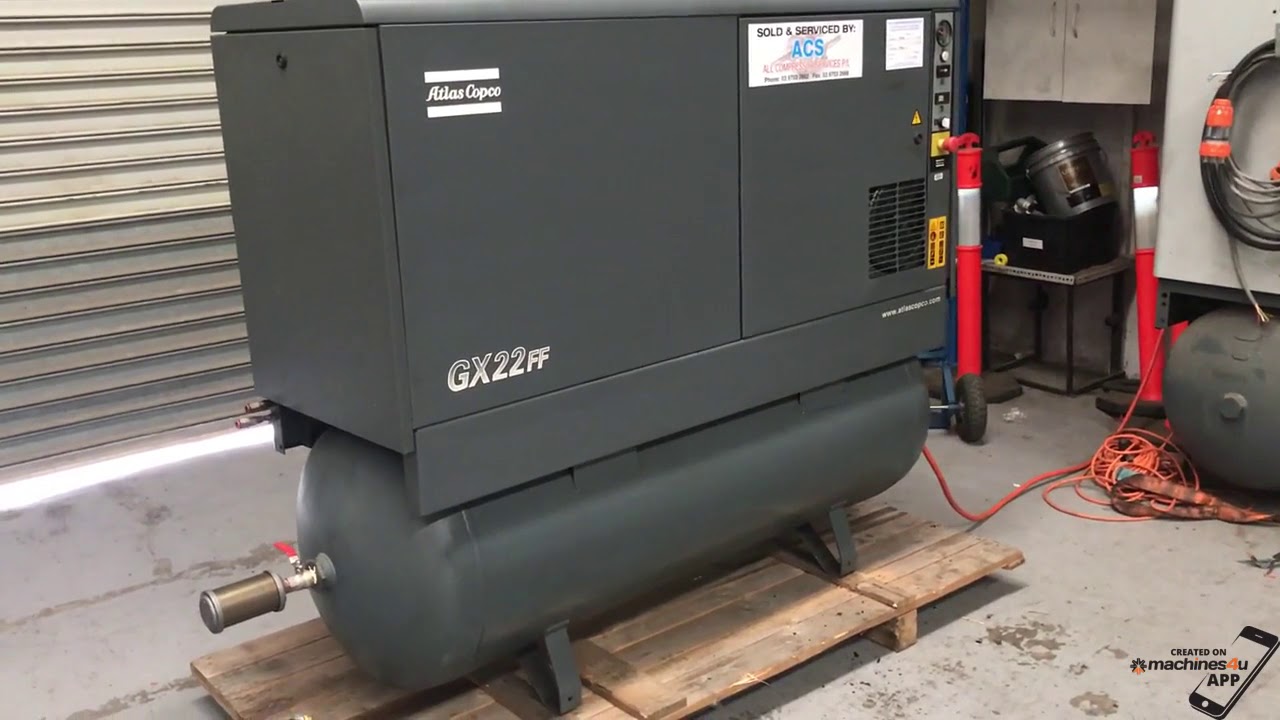 Quality 22KW Rotary Screw Compressor Package with Tank & Dryer. - YouTube