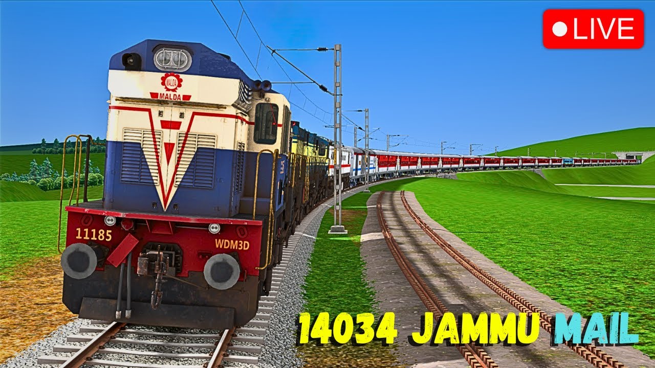 14034 JAMMU MAIL | TRAIN SIMULATOR 2025 | INDIAN TRAIN SIMULATOR - YouTube