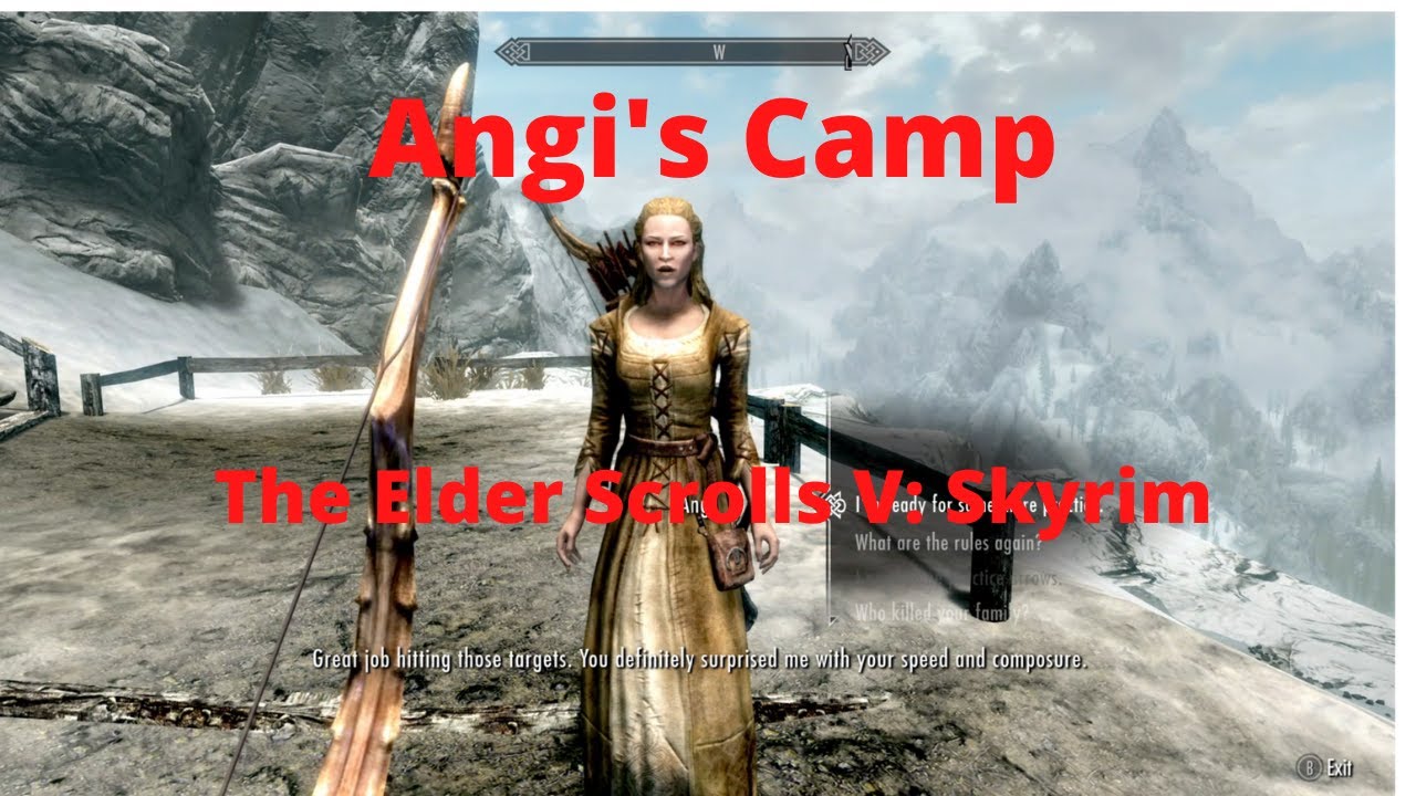 The Elder Scrolls V: Skyrim: Angi's Camp - YouTube