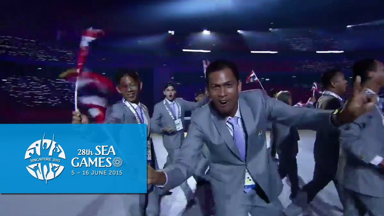 Athletes March - Thailand | 28th SEA Games Singapore 2015 - YouTube