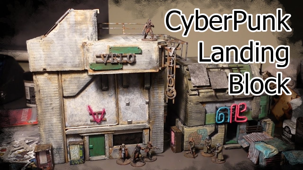 Cyberpunk Landing Tower-Block Terrain - YouTube