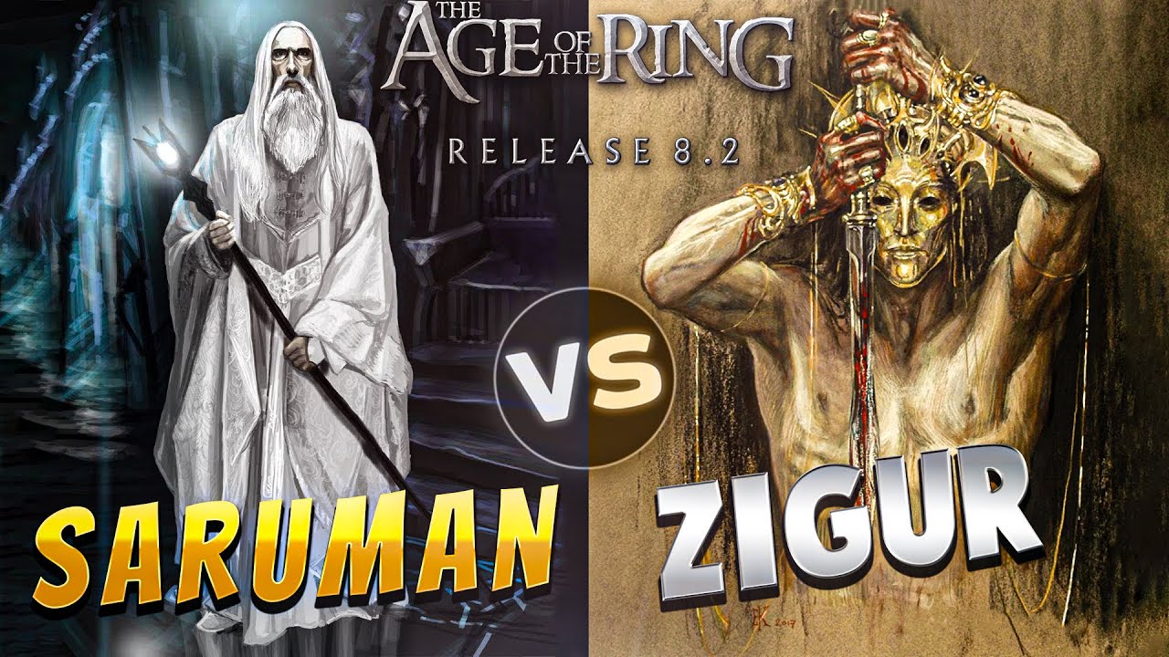 Saruman vs Zigûr | Age of the Ring Mod 8.2 | Which one is stronger ...