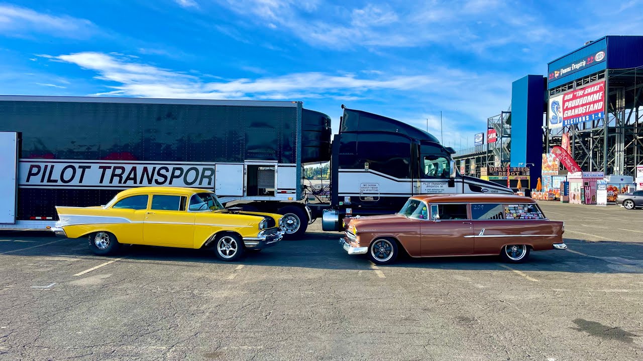 Hot Rod Power Tour West Day 3 at Pomona Dragstrip - YouTube