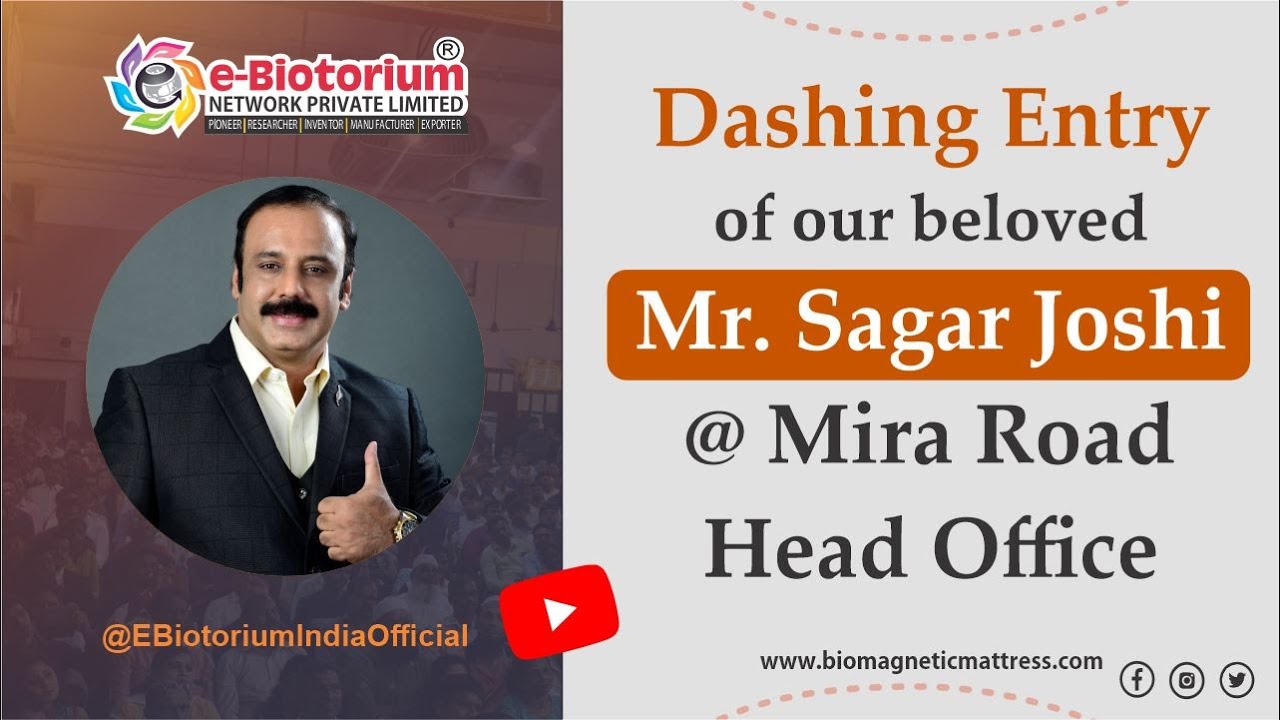 Dashing Entry of our beloved Mr. Sagar Joshi @ Mira Road Head Office - YouTube