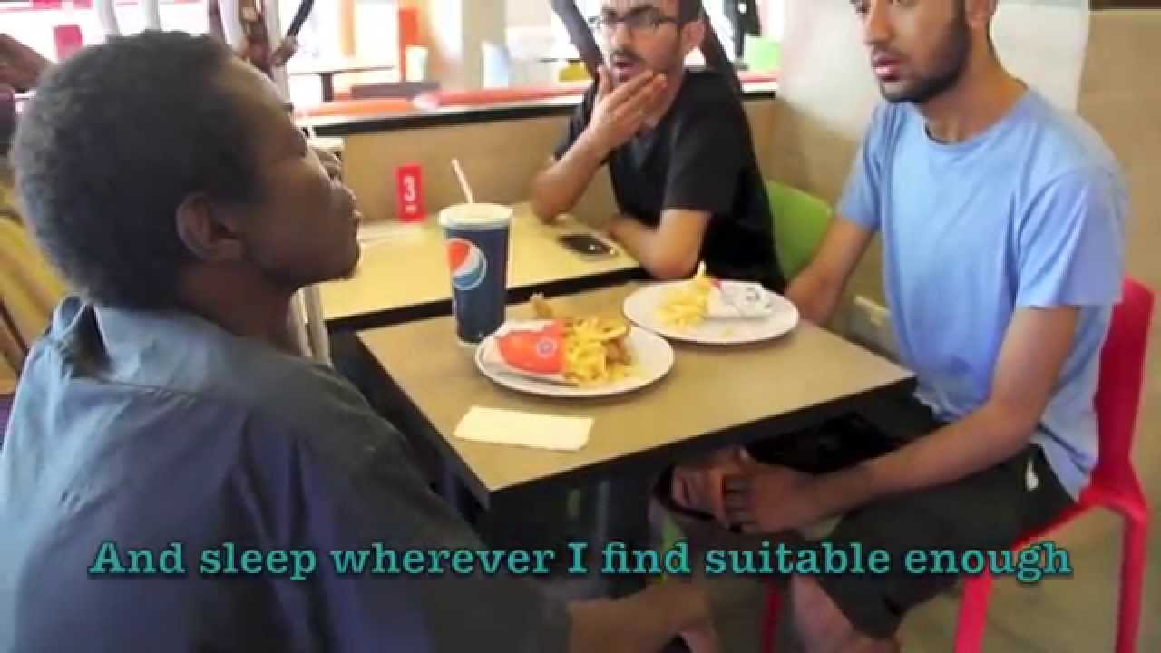 Taking Two Homeless People To Lunch 1/3 - YouTube