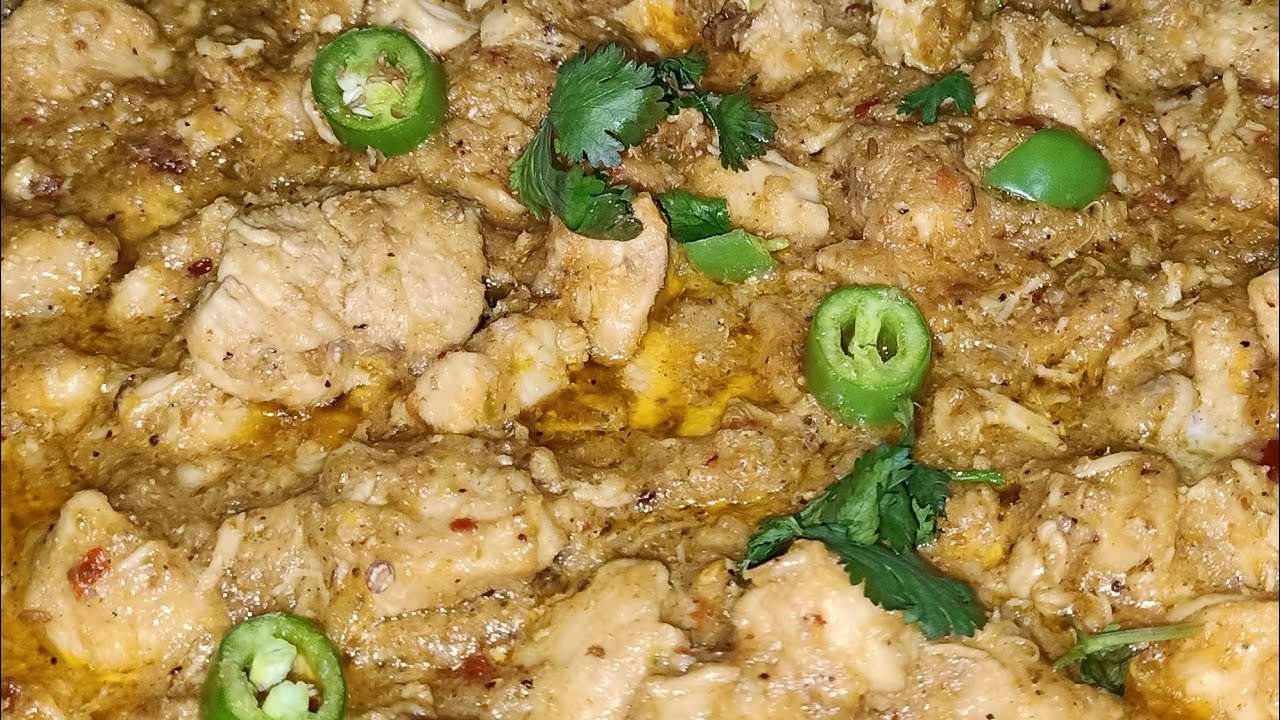 white chicken handi recipe 😀 - YouTube