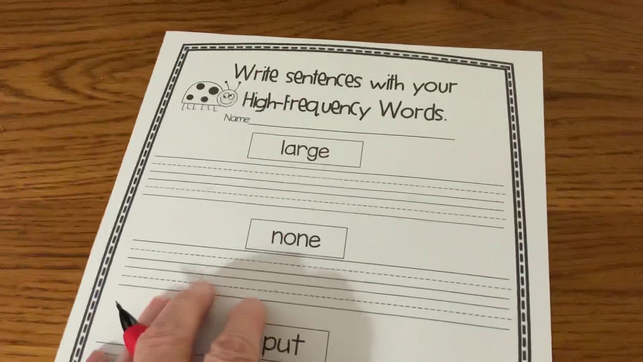 ELA Unit 5 Week 1 High Frequency Words - YouTube