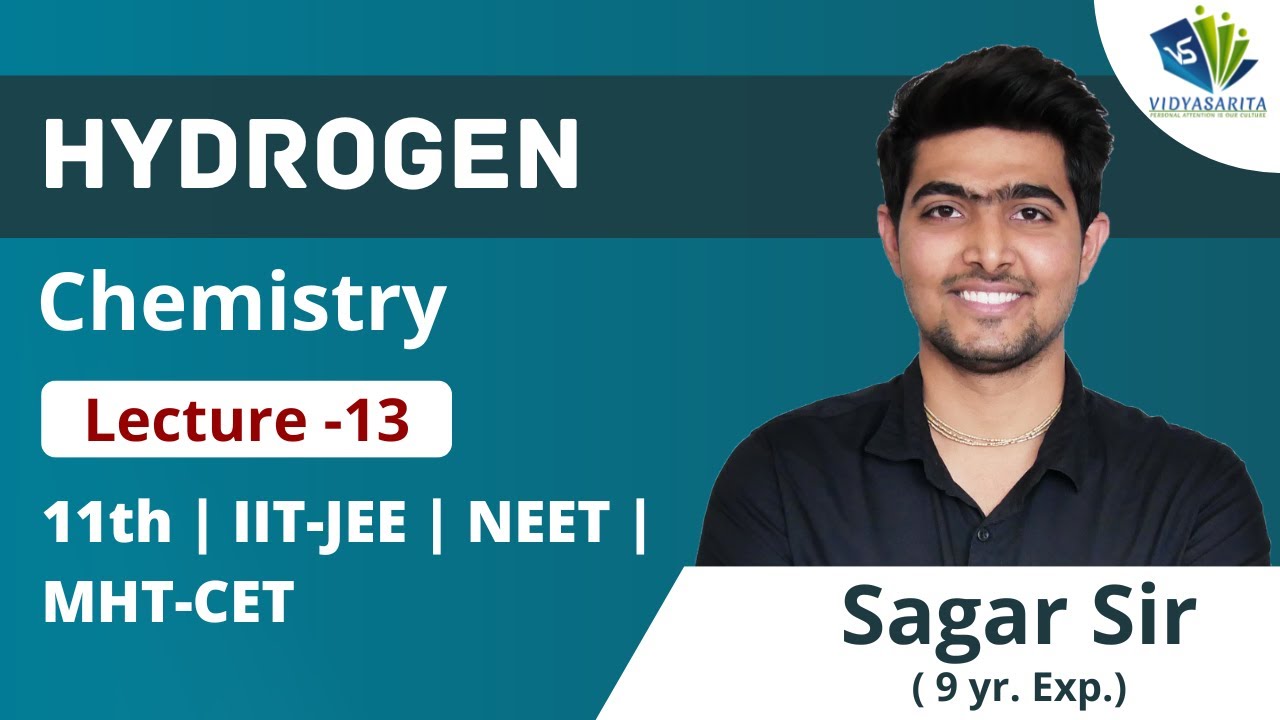 Hydrogen L-13 | 02-11-2022 | Sagar Sir | Chemistry | 11th PCMB B1 | VSA - YouTube