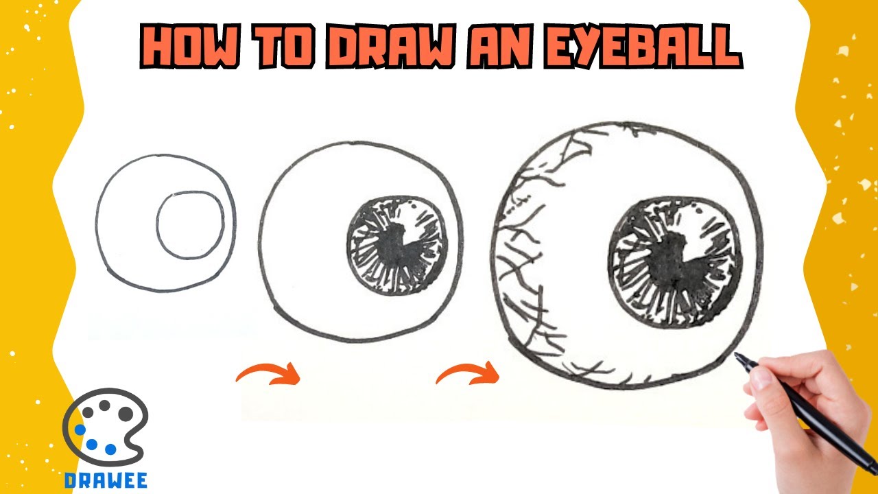How to draw an Eyeball - YouTube