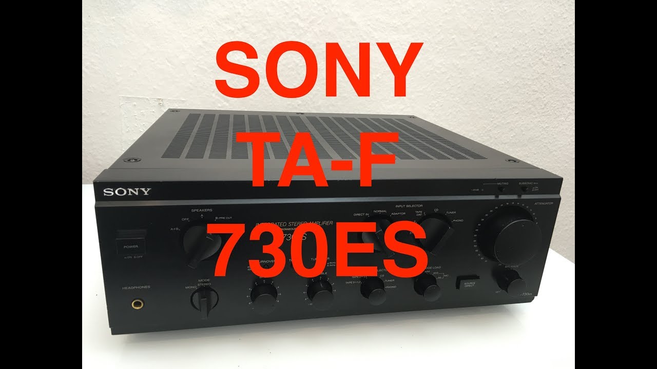 SONY TA-F730ES High End + JBL Control ONE - Audio Test - YouTube