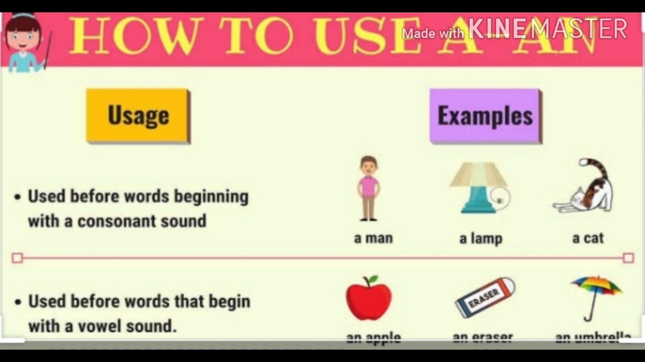How to use 'a and an' - YouTube