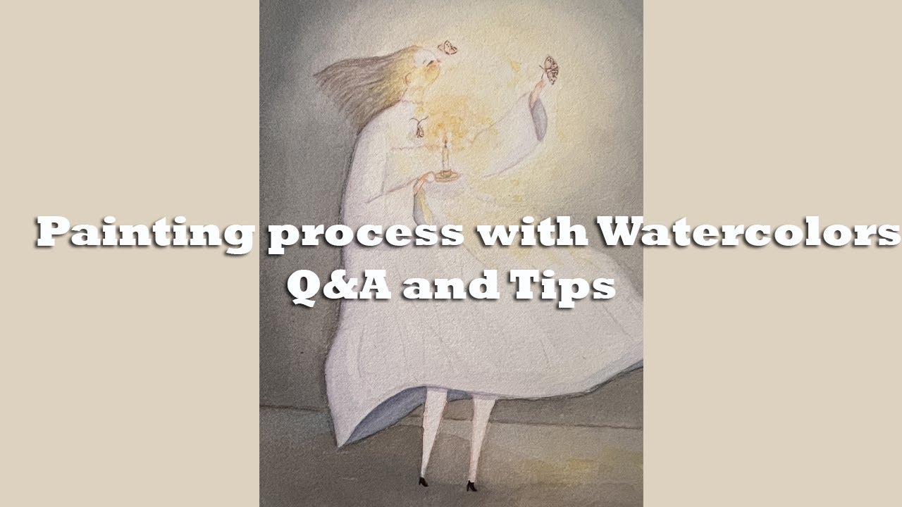 Painting process with Watercolors🎨 Q&A and Tips - YouTube