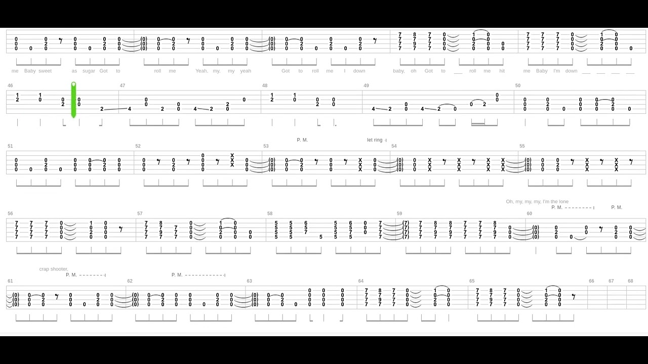 Tumbling Dice Tab by The Rolling Stones + Guitar only + Guitar tab ...