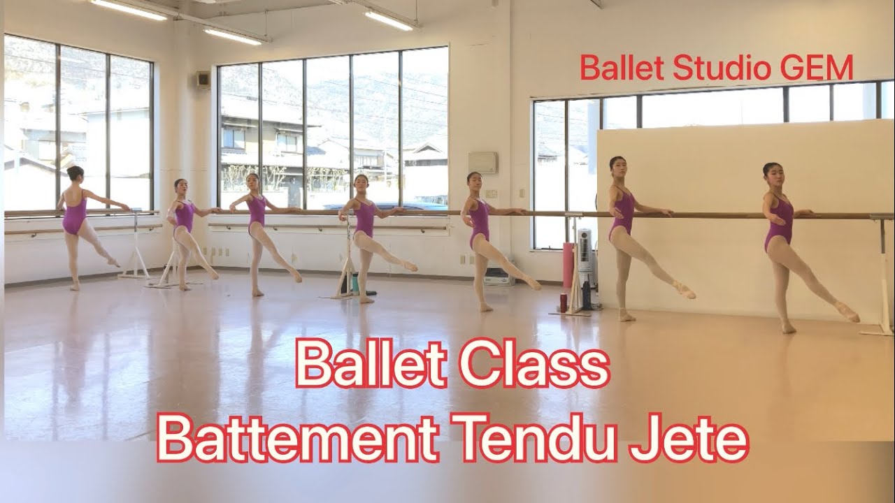 Ballet Class Battement Tendu Jete @balletstudiogem - YouTube