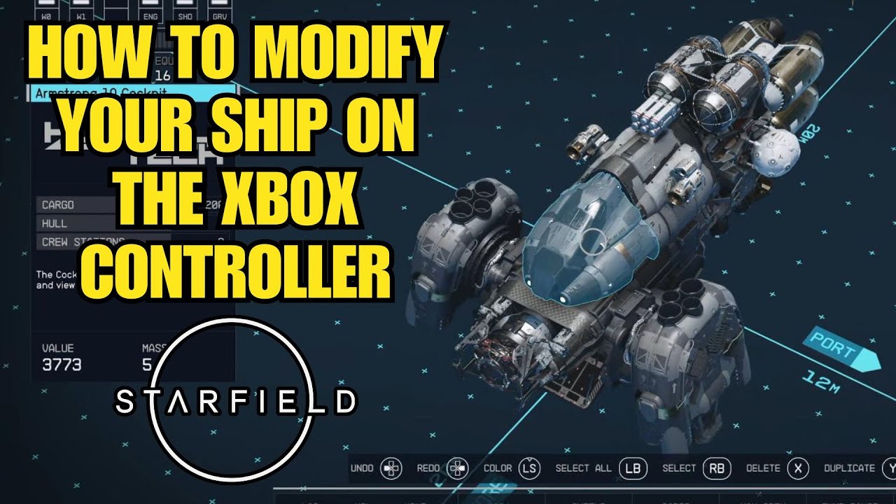 How To Modify Your Ship in Starfield On the Xbox Controller - YouTube