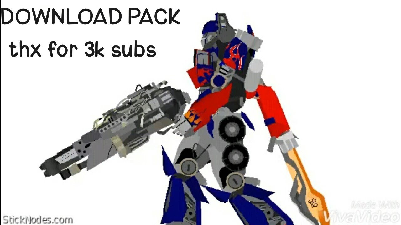 stick nodes transformers 2007 optimus prime download 3,5k subs pack ...