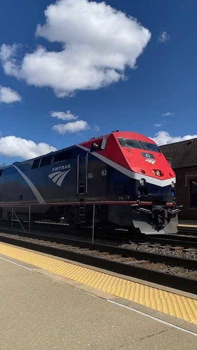 Amtrak Phase-7 P42DC leads the California Zephyr! - YouTube