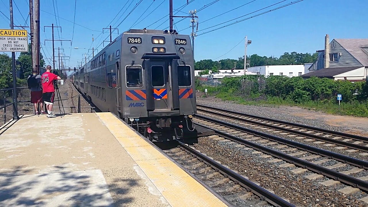 MARC Express at max speed - YouTube